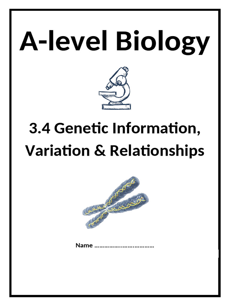 3.4 Genetic Variation Syllabus Overview | PDF | Messenger Rna | Gene