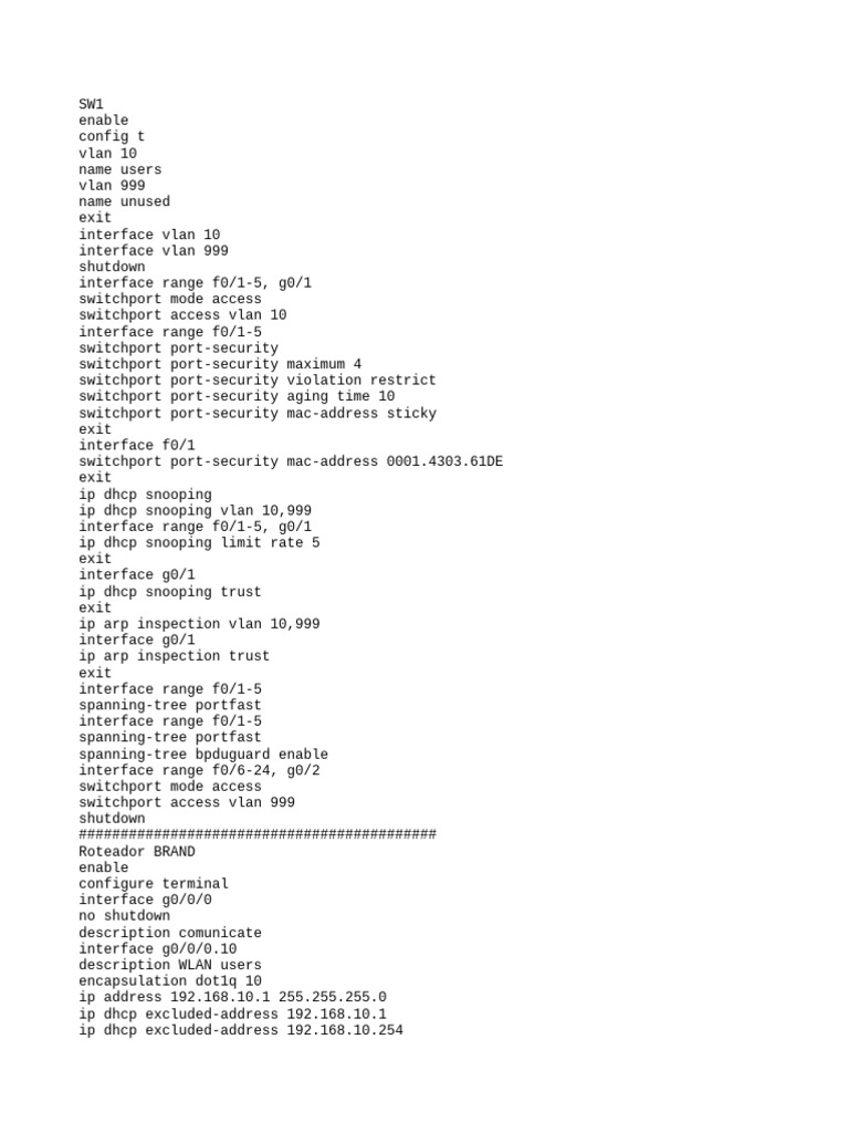 VLAN and Routing Configuration Guide | PDF