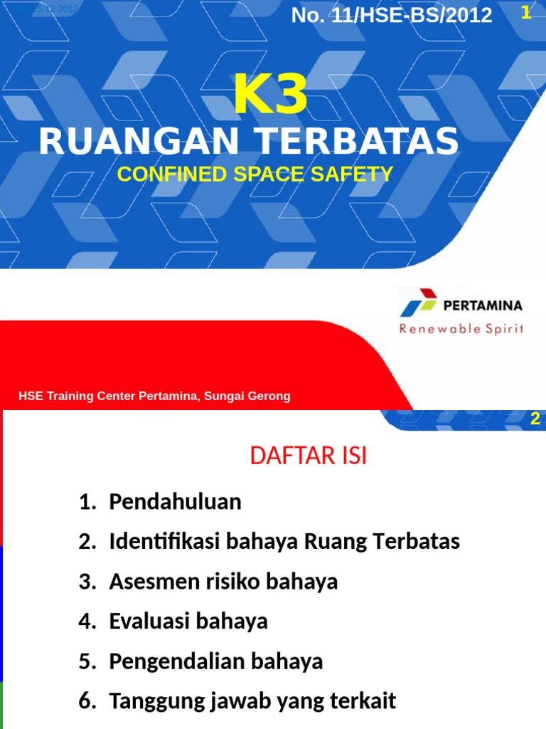 11@ Ruang Terbatas (Confined Space) - BS | PDF