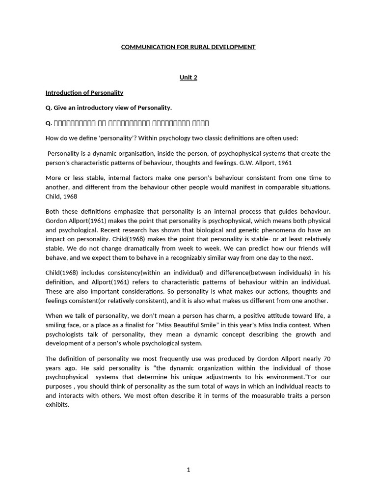 Notes of UNIT - 2, 3, 5 English | PDF | Communication | Nonverbal ...