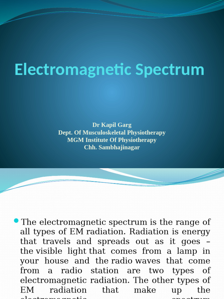 Electromagnetic Spectrum Pdf Electromagnetic Radiation Reflection Physics