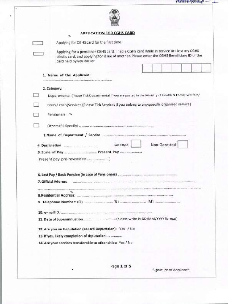 Cghs Letter by KVS | PDF | Disability | Identity Document