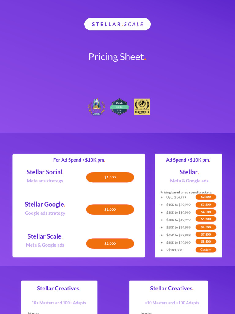 Pricing - Stellar Scale | PDF