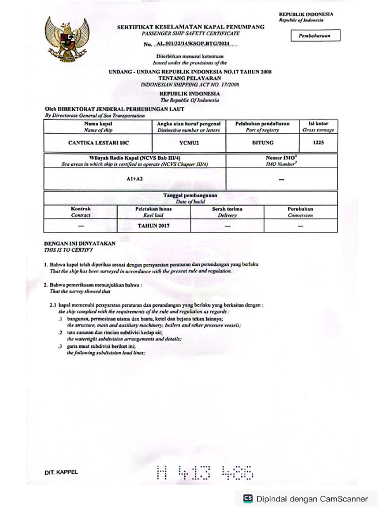 Keselamatan Cantika 10C | PDF