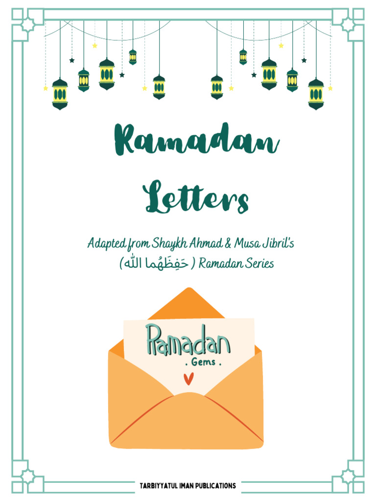 Ramadan Letters - A Free Children's Booklet | PDF | Muhammad | Surah