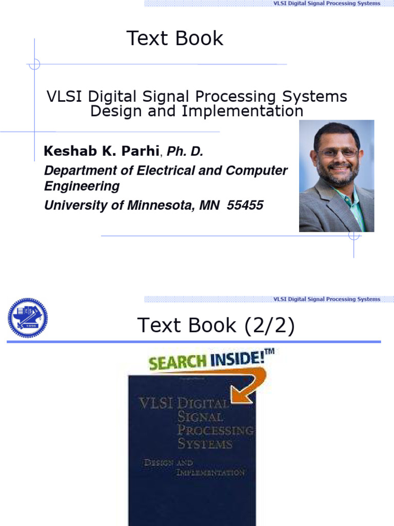 Vlsi Dsp Systems Design And Implementation Pdf Digital Signal Processing Applied Mathematics