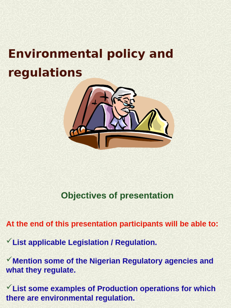 Environmental Policies and Regulations | PDF | Endangered Species ...