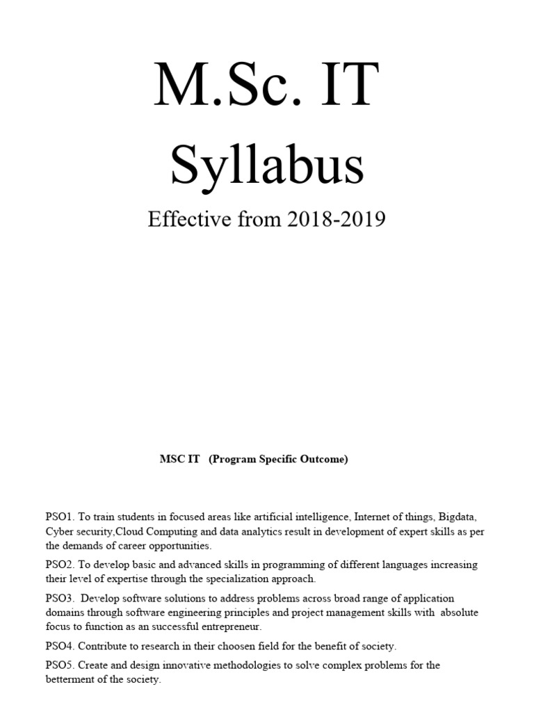 Computer Application - MSC It | PDF | Computer Network | Internet Protocols