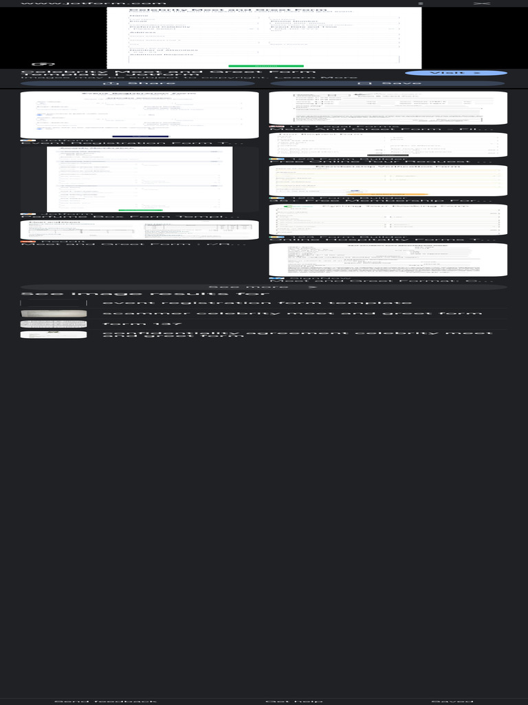 Meet Ans Greet Form in Celeb - Google Search 2 | PDF