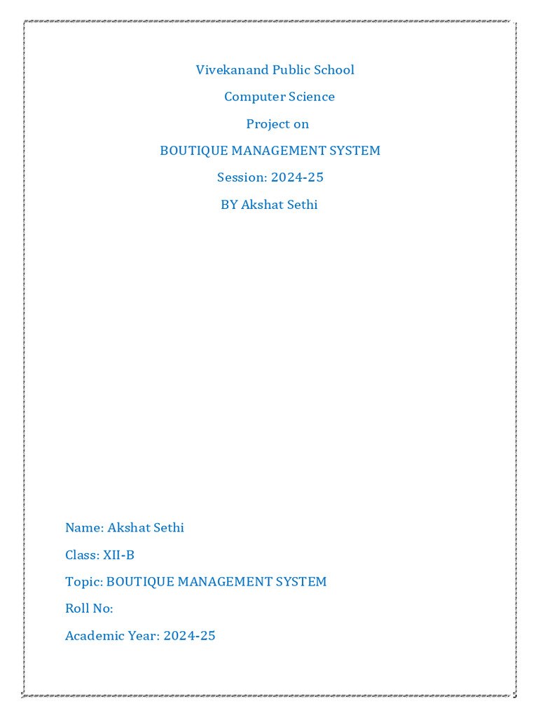 akshat sethi projectmanagment | PDF | Computing