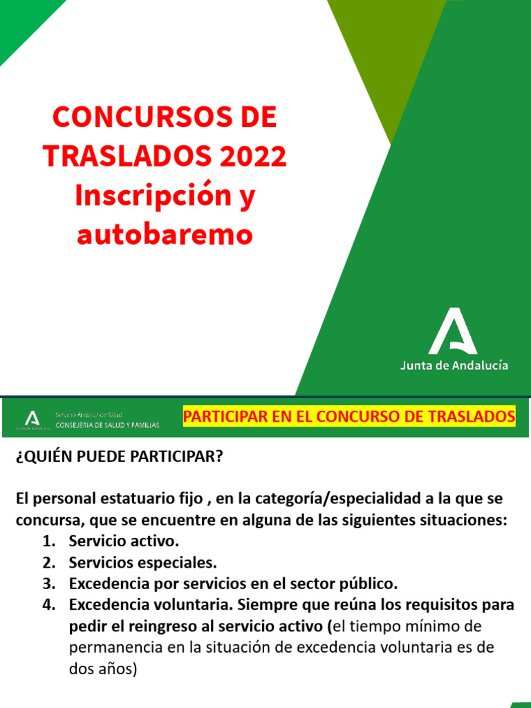 Concurso Traslados 2022: Guía Rápida | PDF