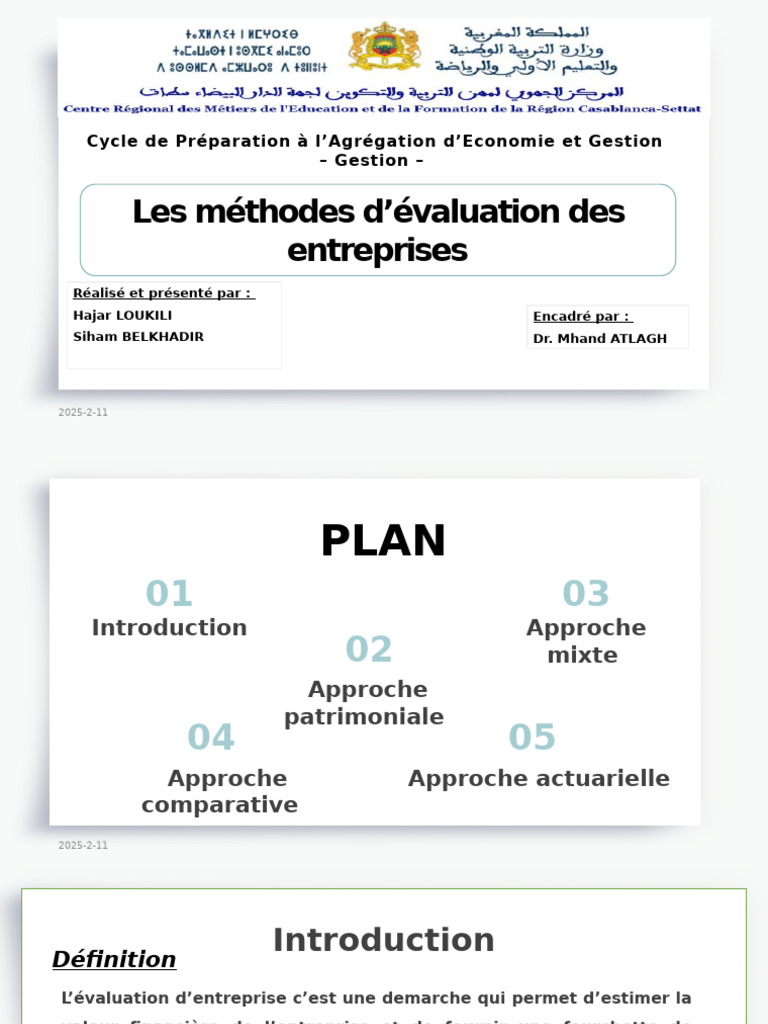 Methodes D'evaluation Des Entreprises | PDF | Capitaux propres ...
