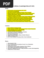 Syllabus Guide For Combined Science | PDF
