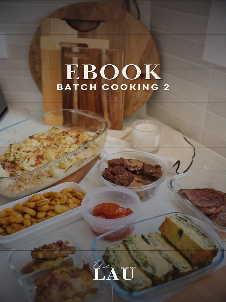Batch Cooking Saludable: Guía y Recetas | PDF | filete | Cocinando