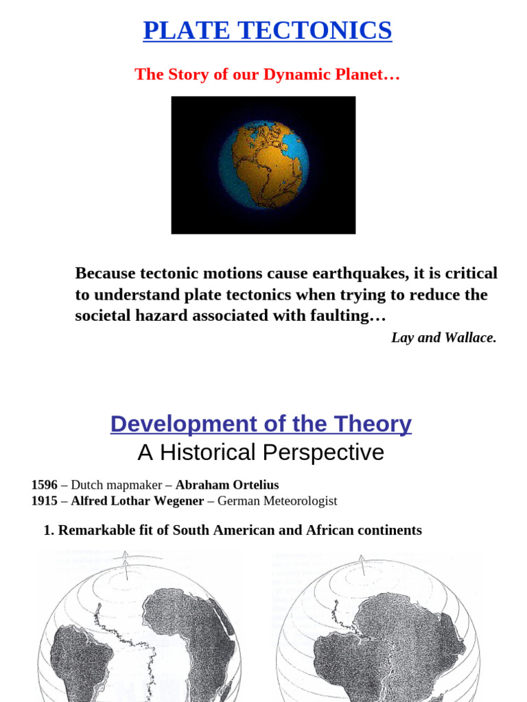 Understanding Plate Tectonics Theory | PDF | Plate Tectonics | Natural ...