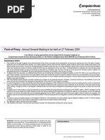 AGM Proxy Form Template | PDF