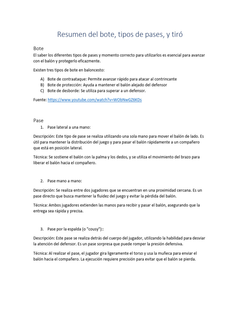 Resumen Del Bote | PDF | Defensor (Asociación de Fútbol) | Mano