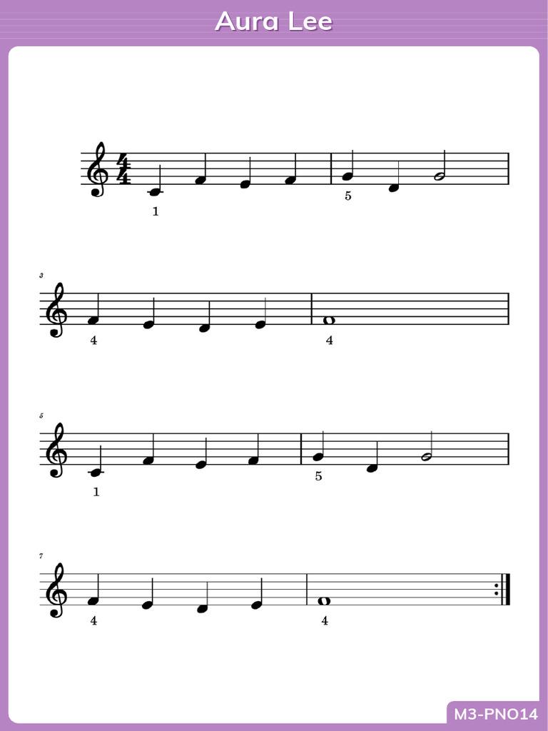 Aura Lee | PDF
