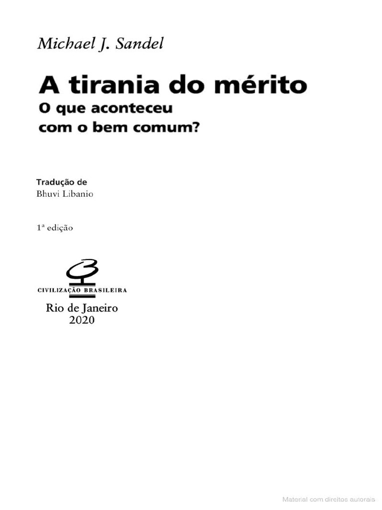 A-Tirania-Do-Merito - Prologo e Introdução | PDF