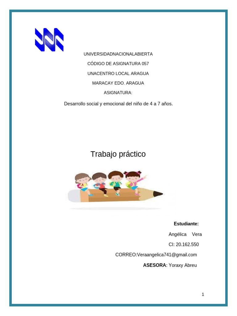 057 Desarrollo social y emocional del niño de 4 a 7 años. | PDF | Las ...