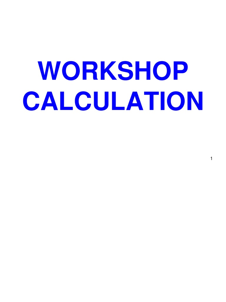 Workshop Calculation | PDF | Trigonometry | Trigonometric Functions