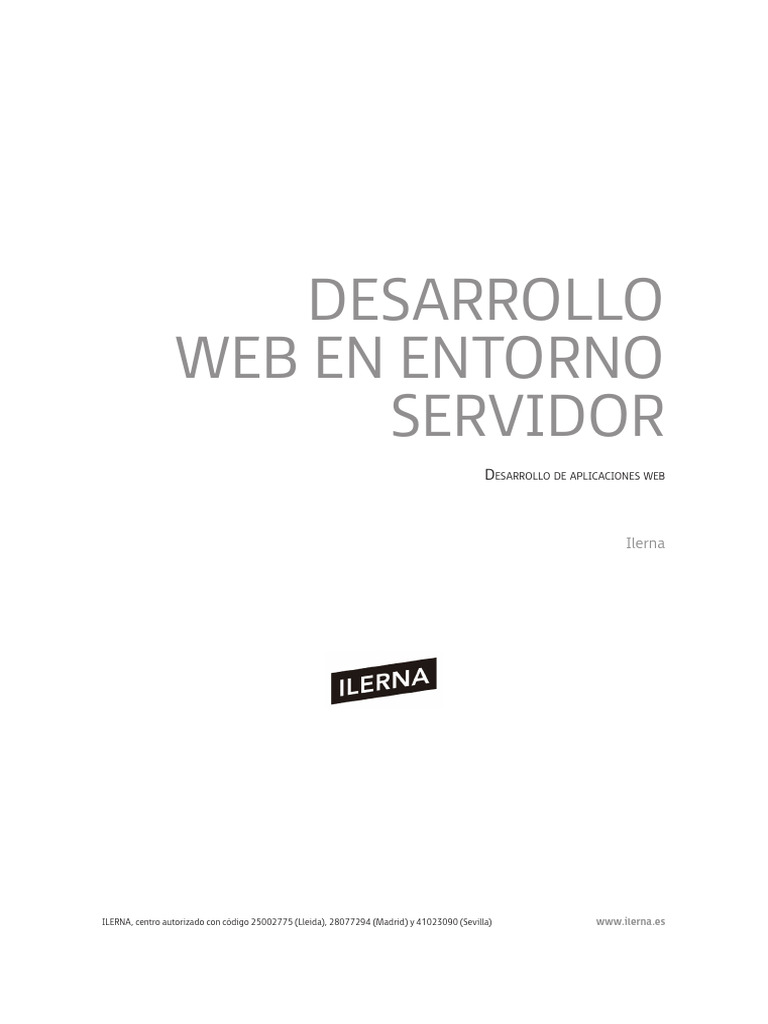DESARROLLO WEB ENTORNO SERVIDOR ILERNA | PDF | Redes | Internet y web