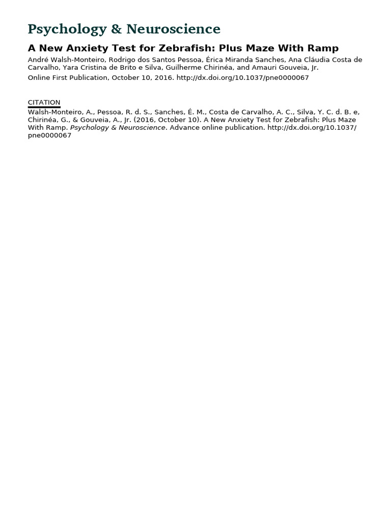 2016 Plus Maze With Ramp | PDF | Analysis Of Variance