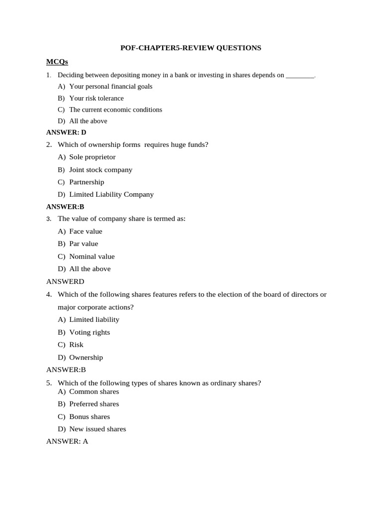 Chap5-Review Questions | PDF