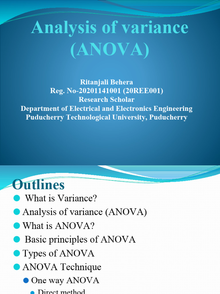 UNIT 3 a | PDF | Analysis Of Variance | Variance