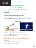Class 10 Science Chapter 2 Activities | PDF | Science & Mathematics