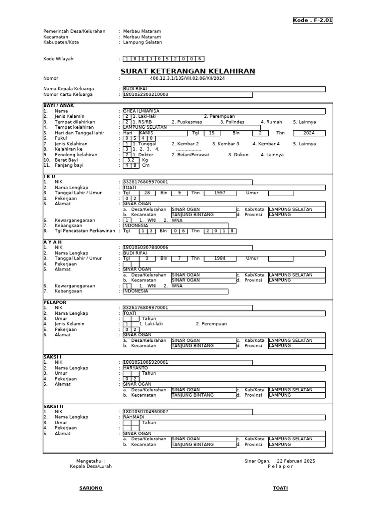 FORM DUKCAPIL Yogyakarta | PDF