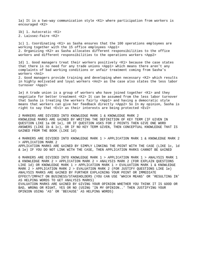 Pg90 q1 + Marks Distribution | PDF | Knowledge | Employment