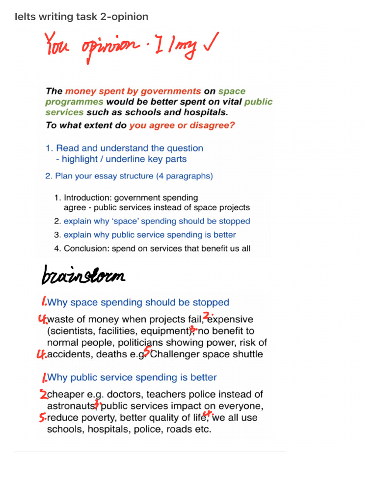 Ielts Writing Task 2-Opinion 2 | PDF
