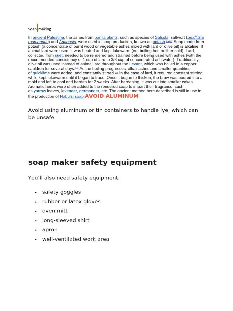 Ancient Soap Making Techniques Explained | PDF | Soap