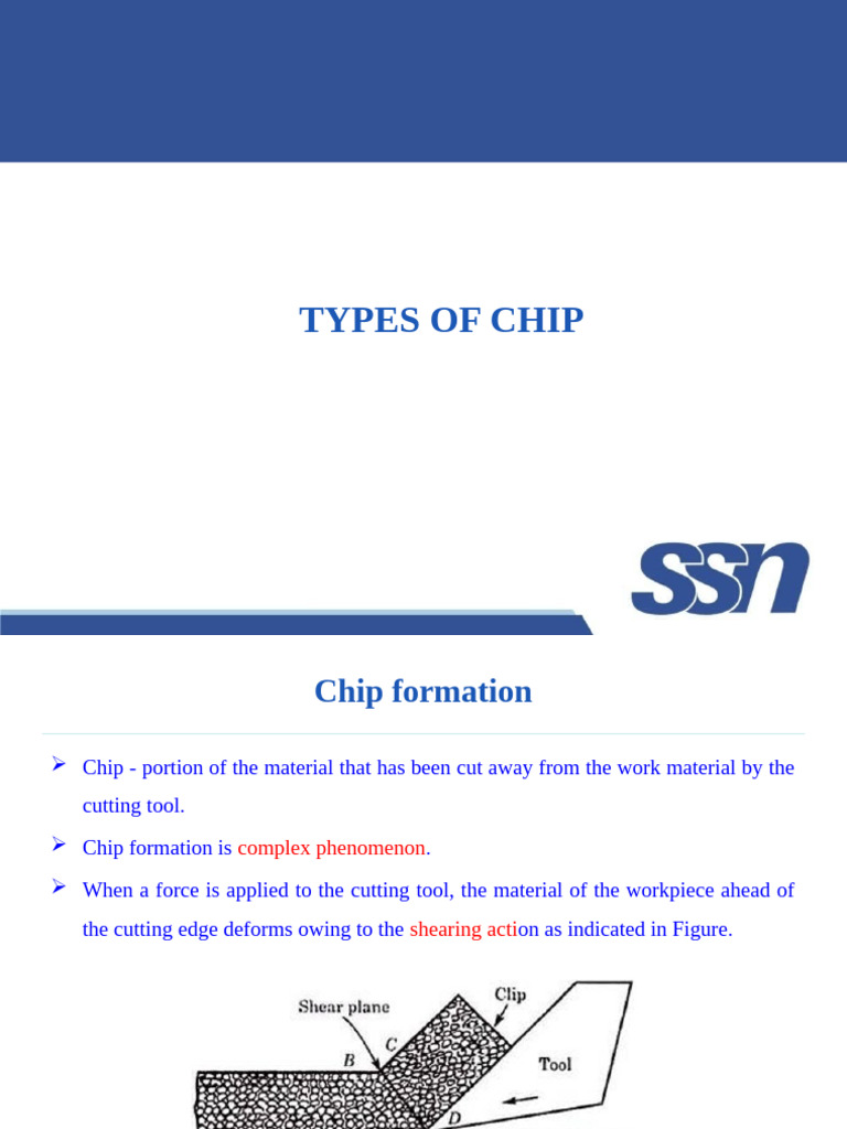 1.6 Types of Chip - 20032023 | PDF | Ductility | Machining