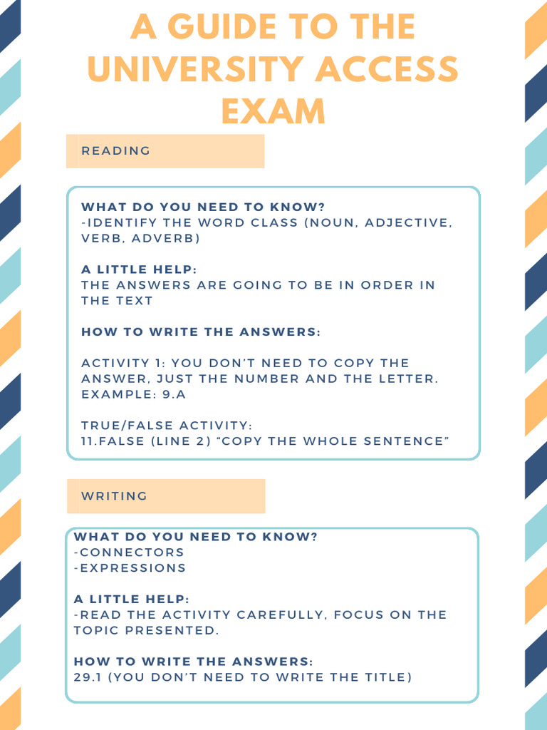 A Guide To The University Access Exam PDF | PDF