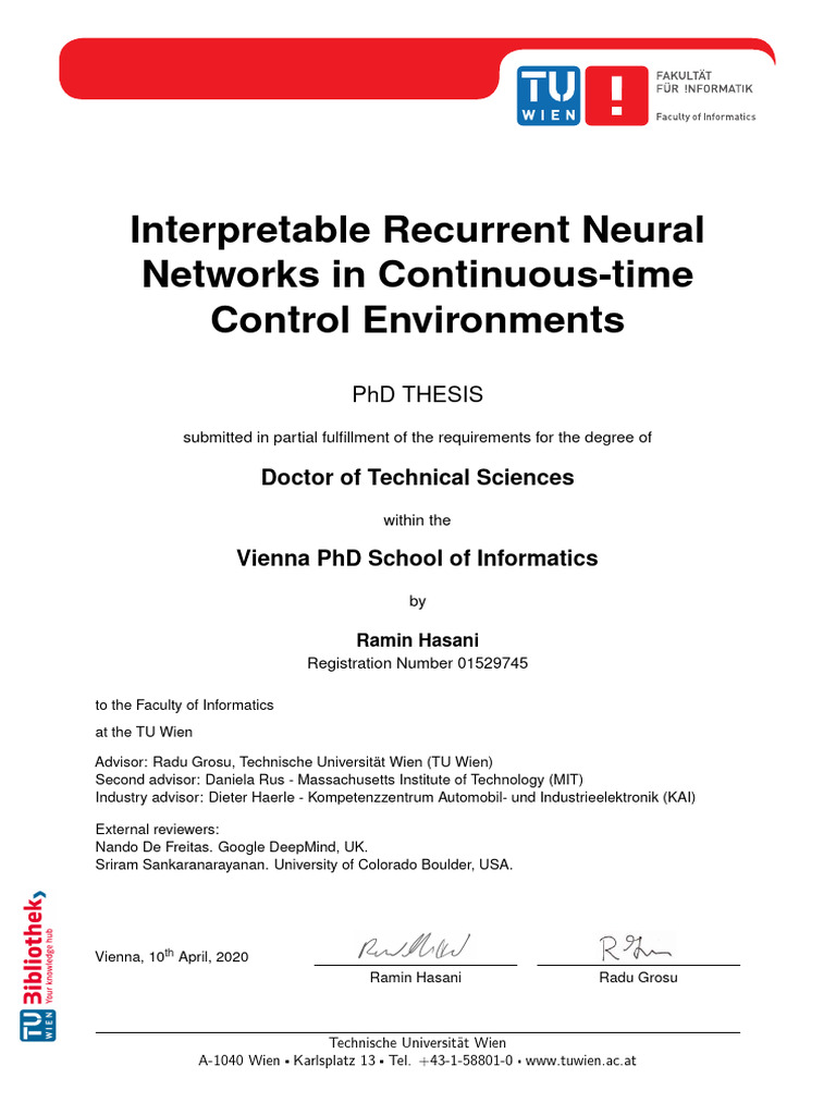 Hasani Ramin - 2020 - Interpretable Recurrent Neural Networks in Continuous-Time.. | PDF | Deep ...