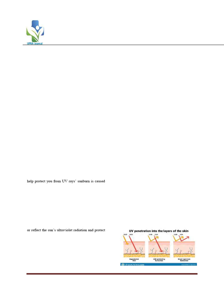Formulation and Evaluation of Polyherbal Sunscreen Cream | PDF ...