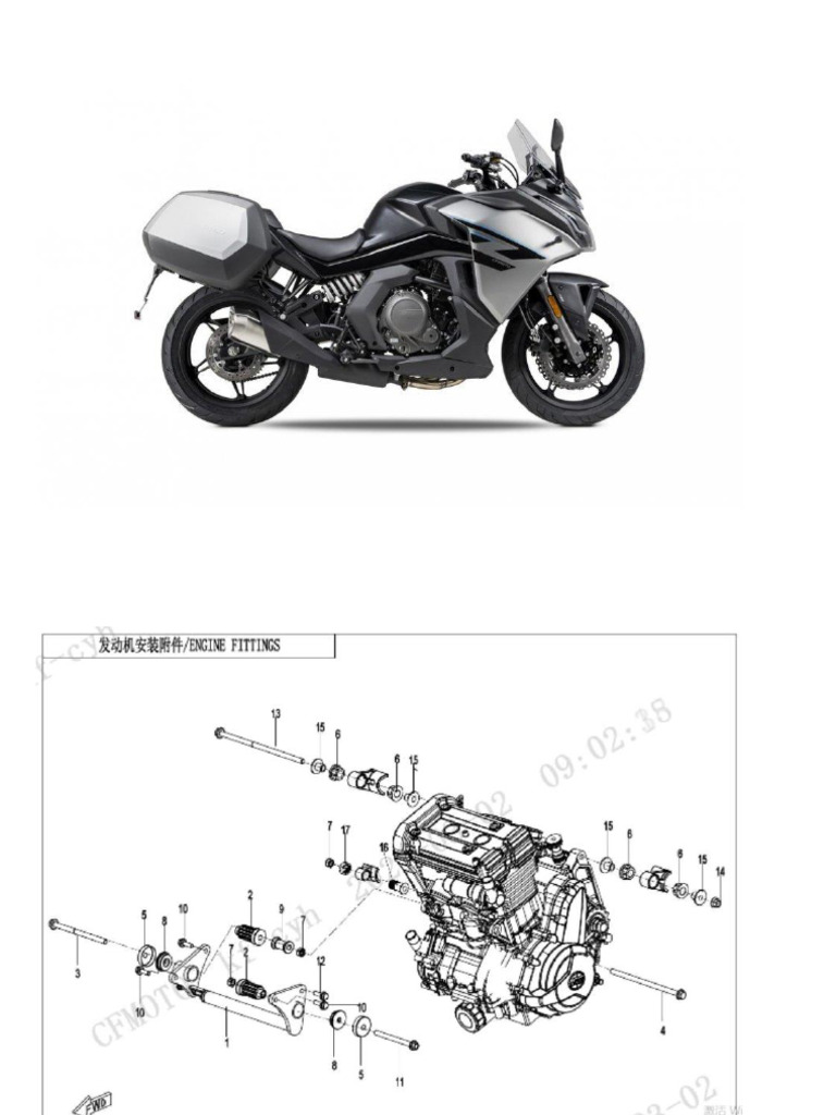 CF MOTO 650GT Despiece | PDF