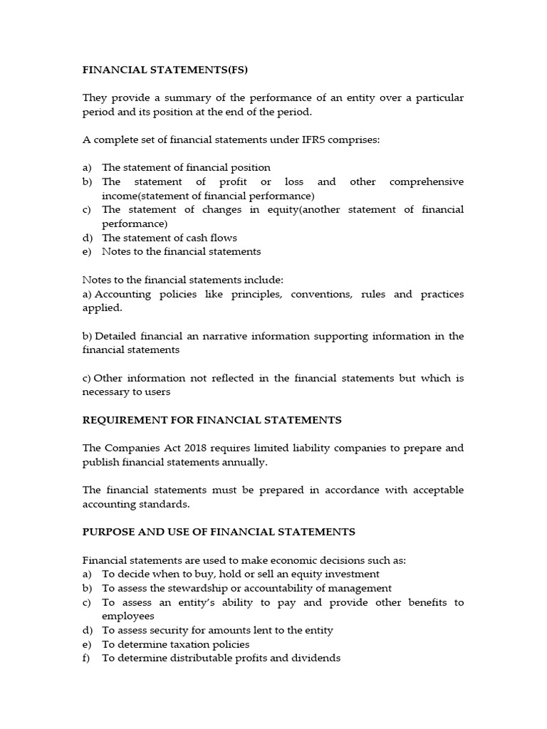 Introduction To Financial Reporting | PDF | International Financial ...