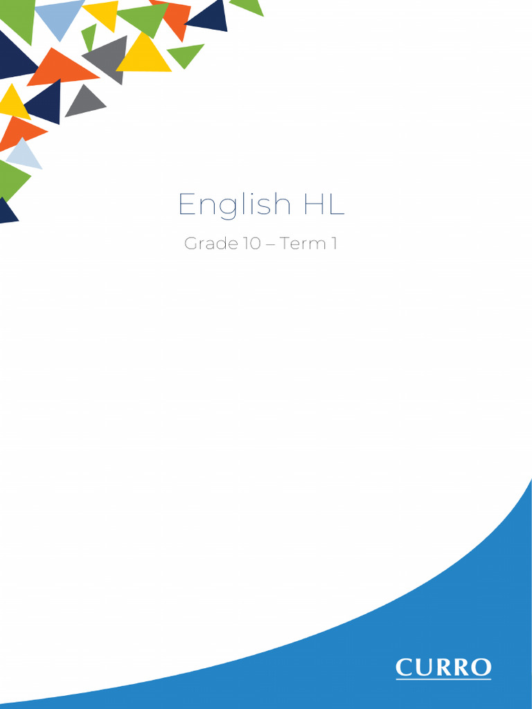 ENG GR10 2024 Term1 Module - 1 English - Booklet DigiEd | PDF | Plagiarism