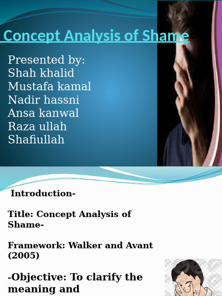 Concept Analysis of Shame | PDF | Shame | Borderline Personality Disorder