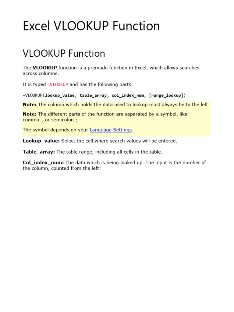 Vlookup | PDF