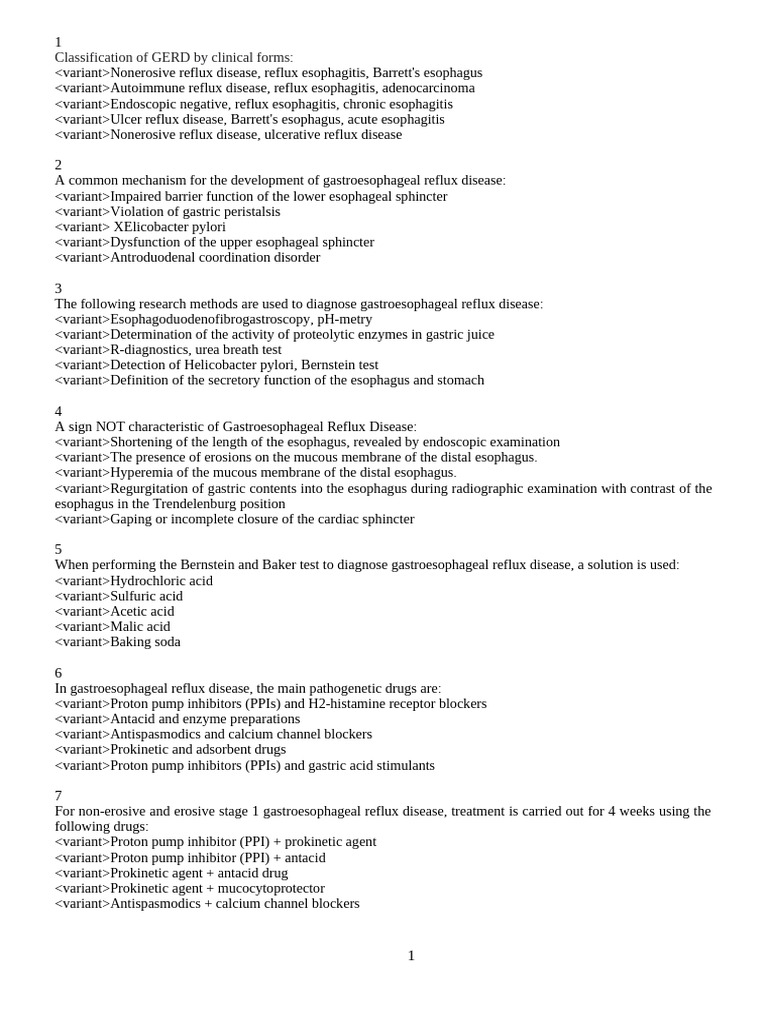 GERD Classification and Diagnosis Methods | PDF | Gastroesophageal ...