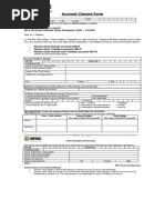 Account Closure Form | PDF | Services (Economics) | Financial Services