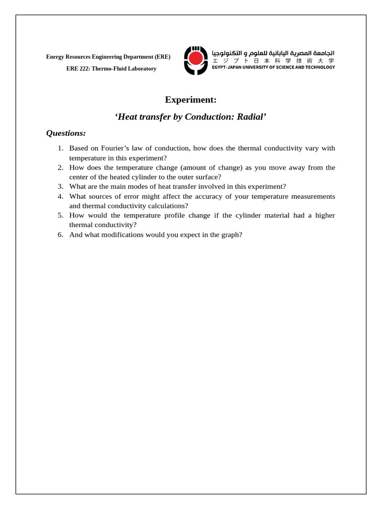 HT Conduction (Radial) Questions | PDF