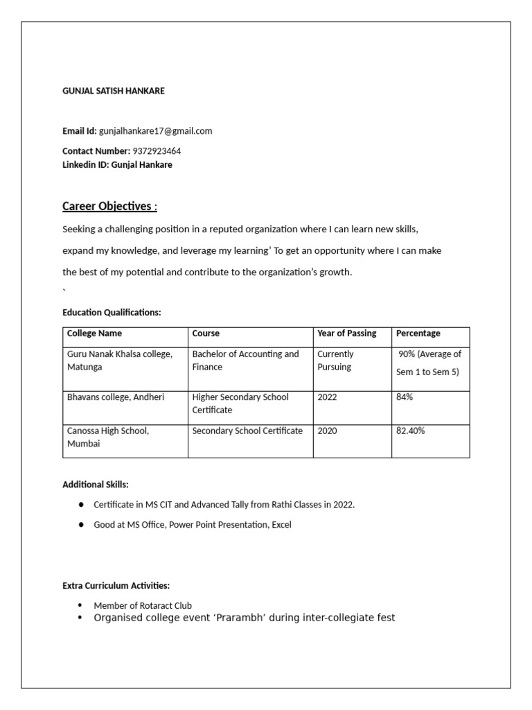 Gunjal Satish Hankare | PDF