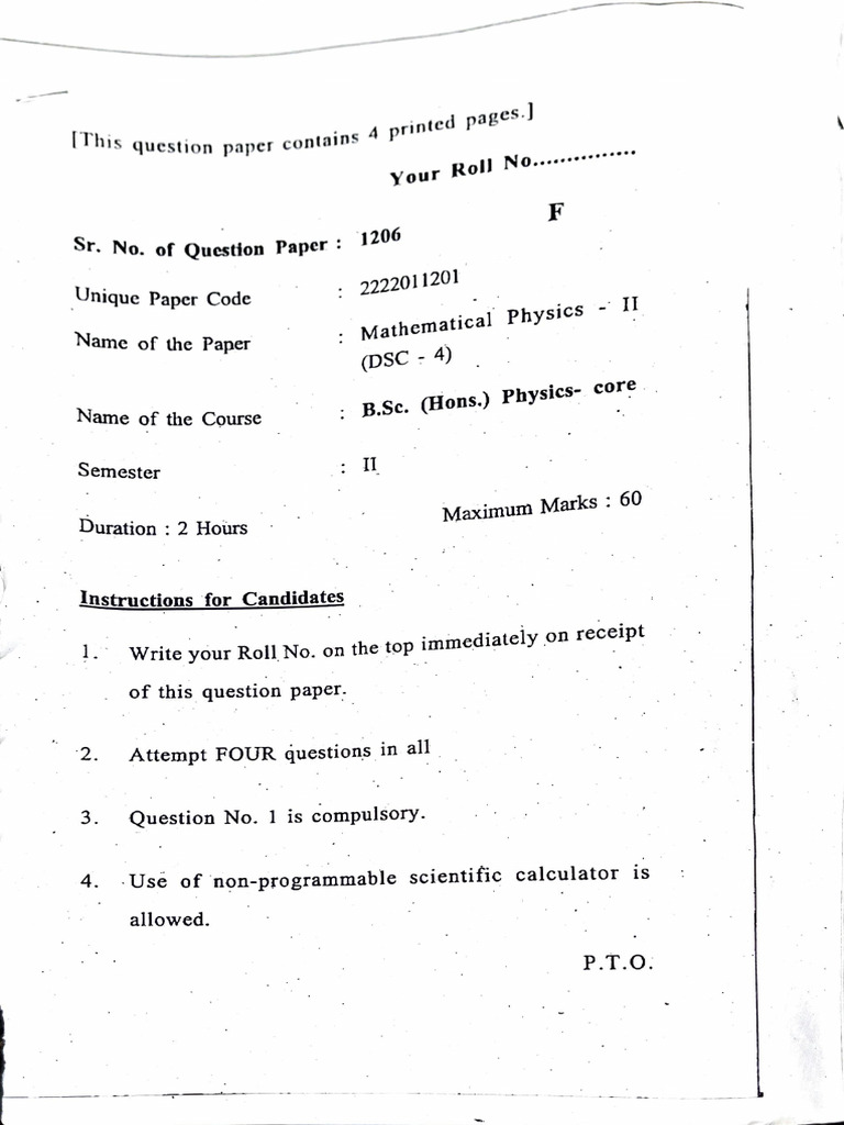 Mp Pyq Pdf Mathematical Analysis Abstract Algebra