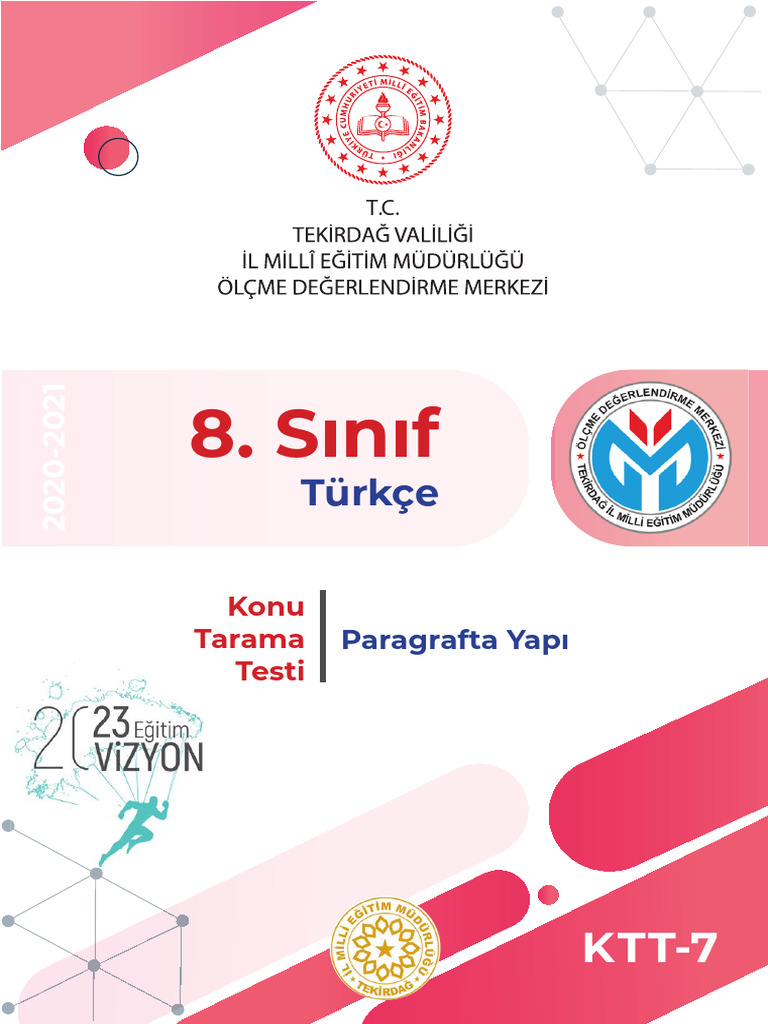 Turkce KTT 07 ParagraftaYapi | PDF