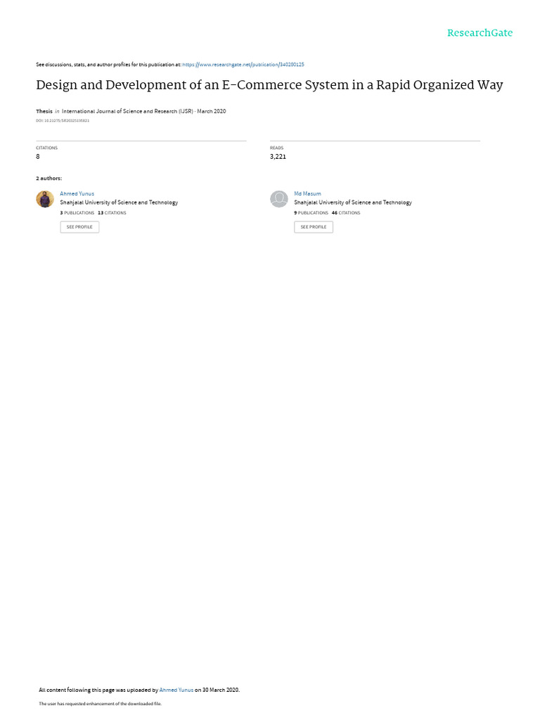 (Yunus & Masum, 2020) Design and development of an E-Commerce system in a rapid organized way ...